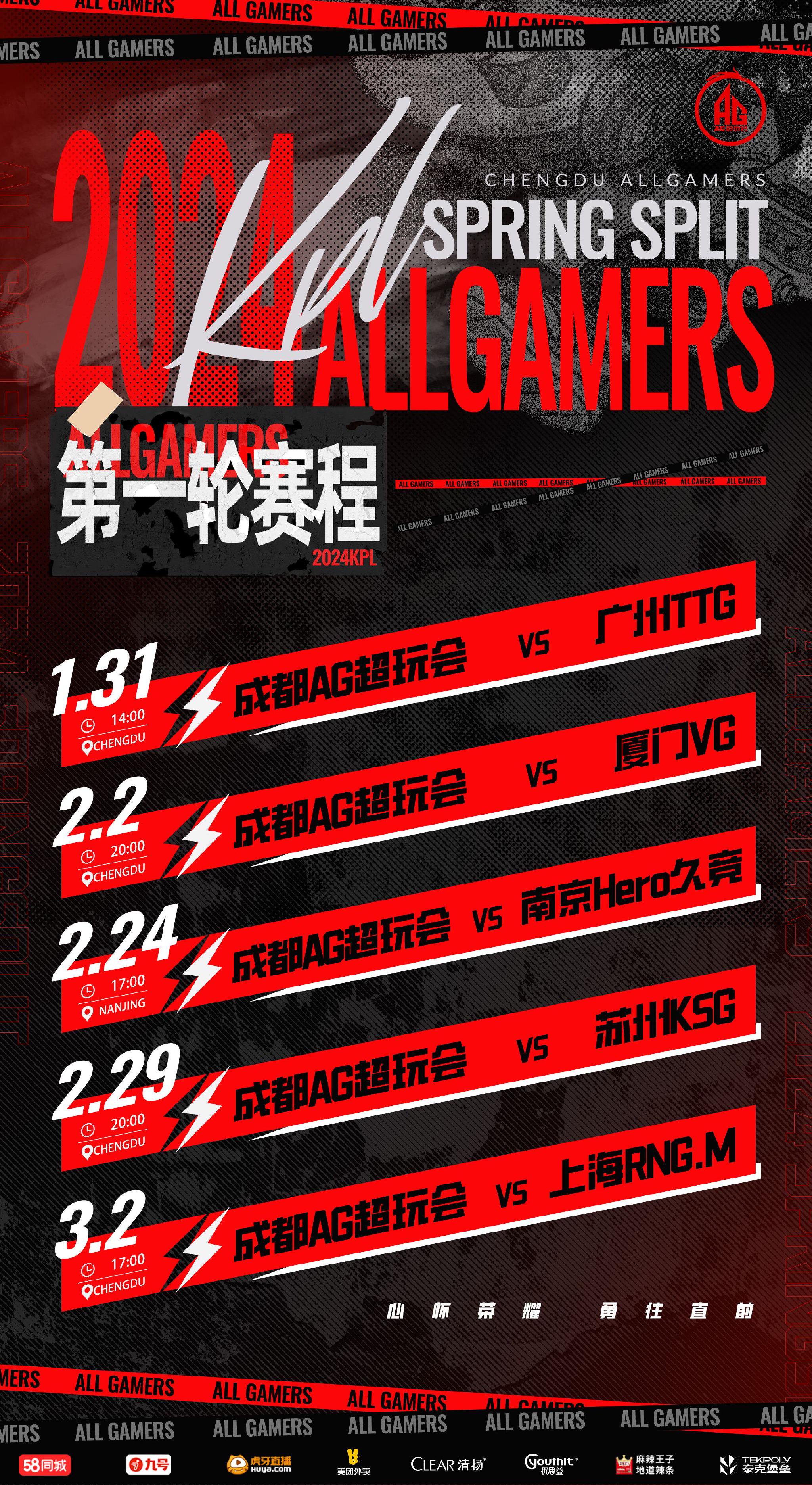 成都AG超玩会·2024KPL春季赛常规赛第一轮赛程|春季赛|常规赛|赛程_新浪新闻