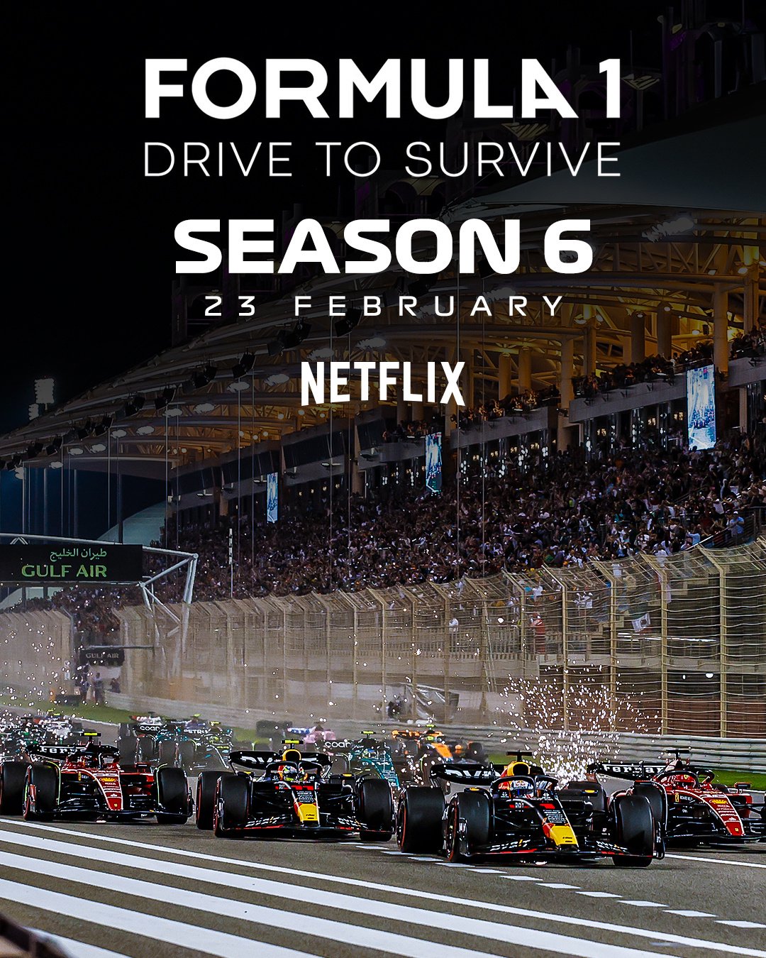 F1: Drive To Survive第六季将于2月23日上线！|第六季|上线_新浪新闻