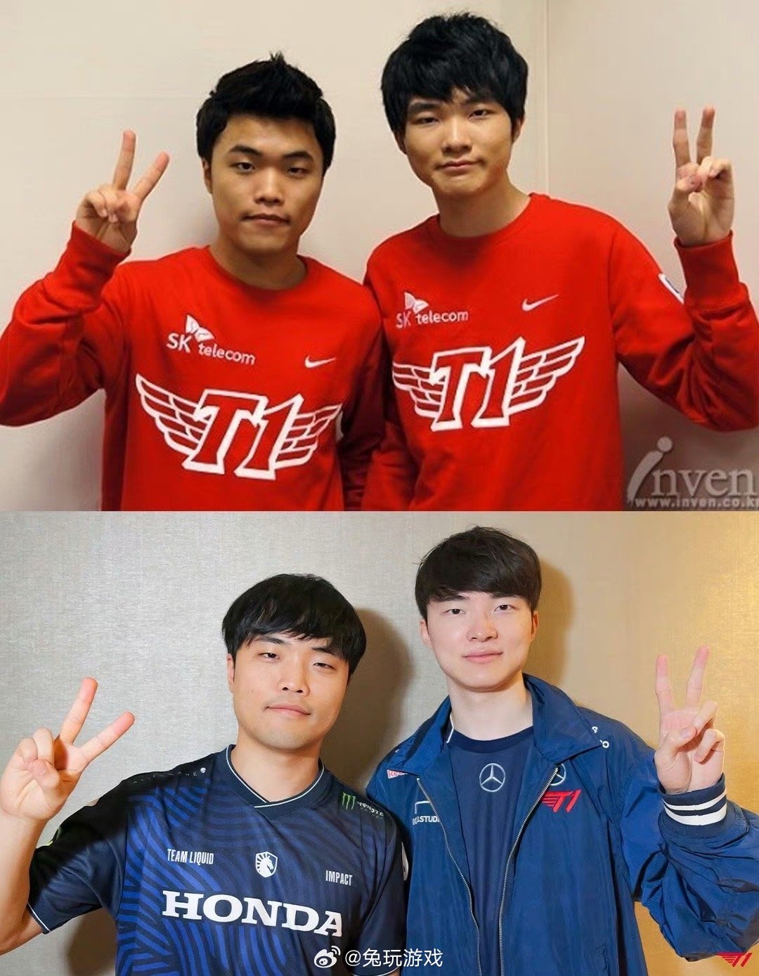 晒Faker选手与TL战队Impact选手的合照 曾经并肩作战的队友|Impact|选手|战队_新浪新闻