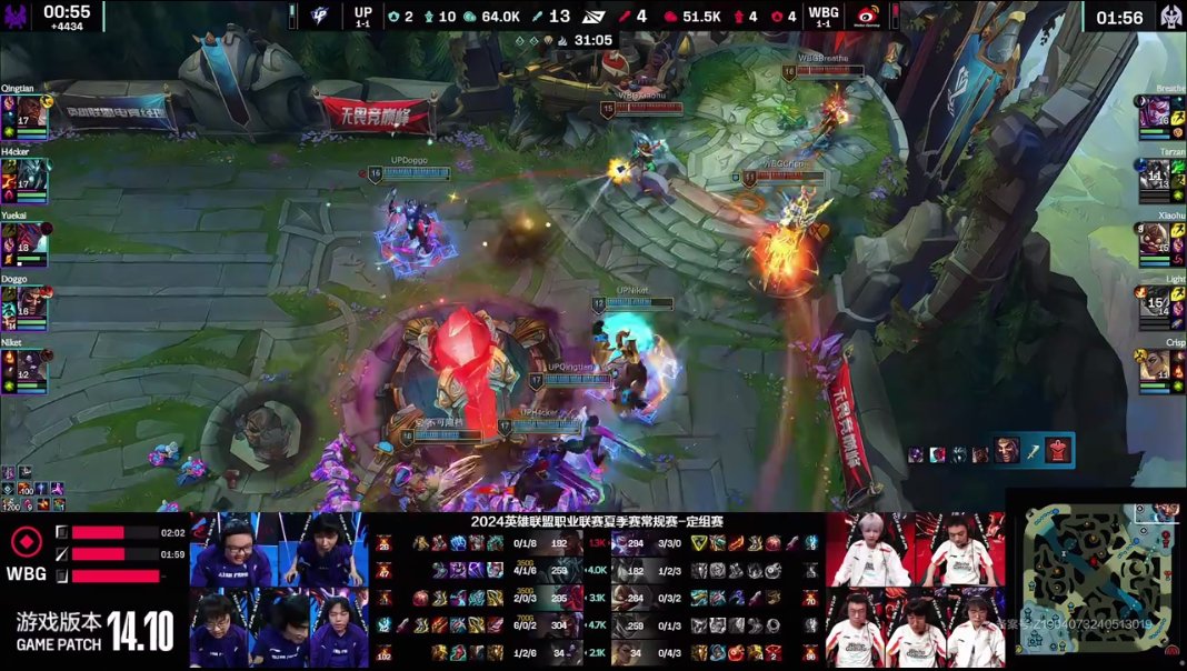 2024LPL夏季赛 UP 2-1 WBG|夏季赛|lpl_新浪新闻