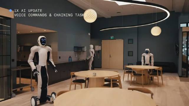 1x机器人公司最近的研究是让 EVE机器人连续执行多项自主任务|机器人公司|机器人|办公室_新浪新闻