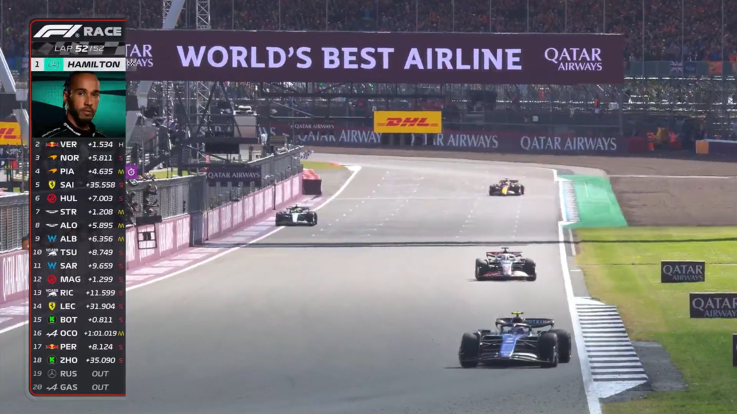 刘易斯·汉密尔顿赢得2024 F1英国大奖赛冠军！|刘易斯·汉密尔顿|大奖赛|F1_新浪新闻