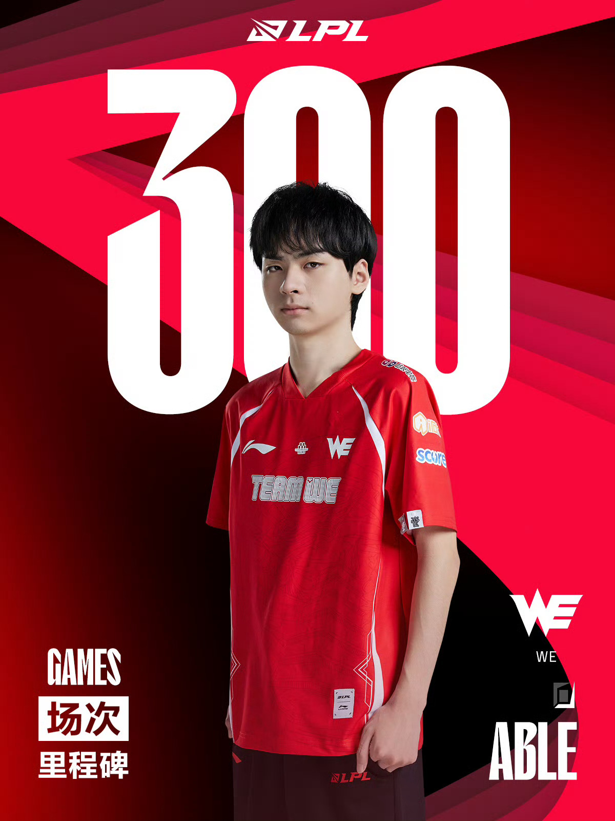 里程碑：Able达成LPL300出场成就|WE_新浪新闻