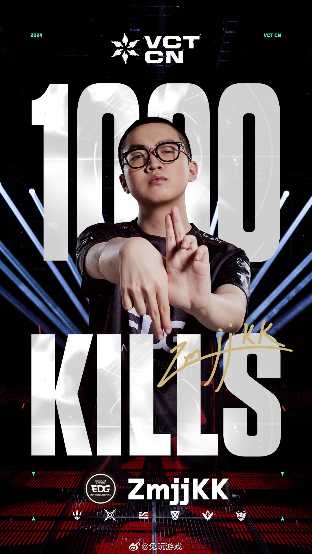 恭喜ZmjjKK解锁1000击败！|edg|总决赛|无畏契约_新浪新闻