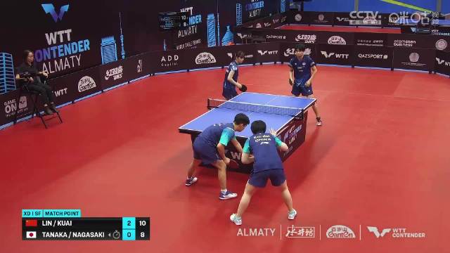 WTT阿拉木图站混双半决赛，林诗栋/蒯曼3-0田中佑汰/长崎美柚，晋级决赛|WTT|林诗栋|混双_新浪新闻