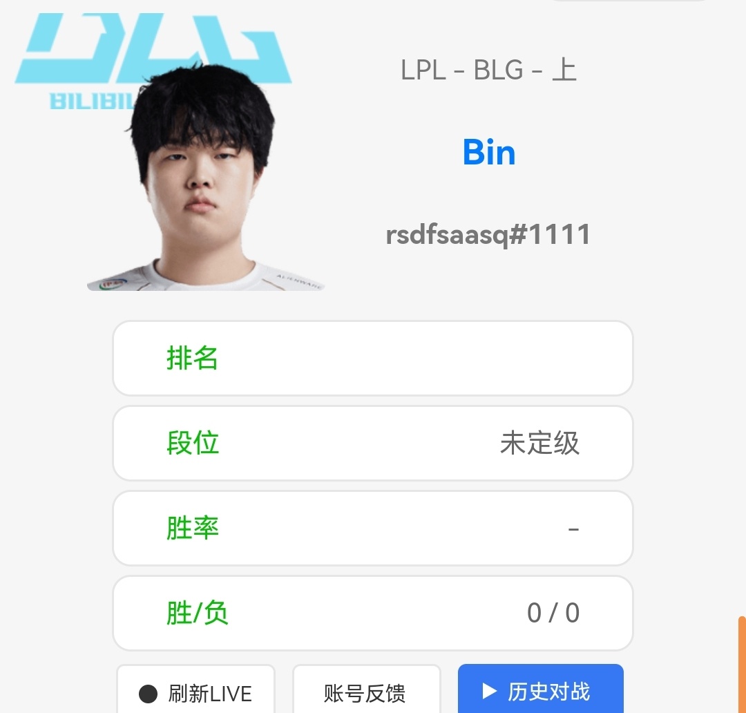 一些BLG选手的🆔 Bin：rsdfsaasq Wei：aassddwwe blg Xun：pigwei|选手|英雄联盟|总决赛_新浪新闻