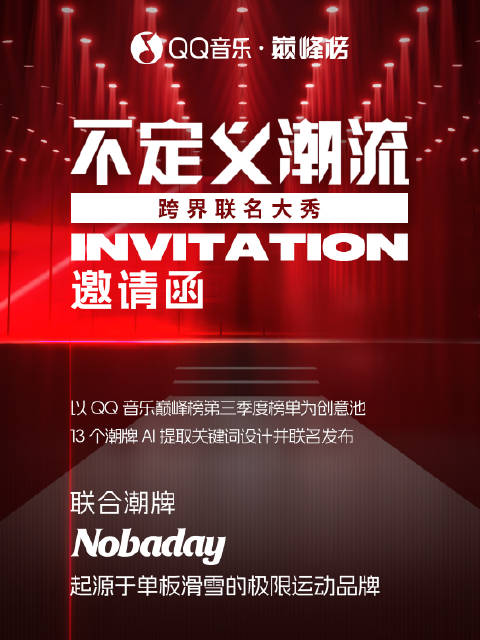 2024 QQ音乐巅峰榜 携手Nobaday 共同打造一场「不定义潮流」的_新浪新闻