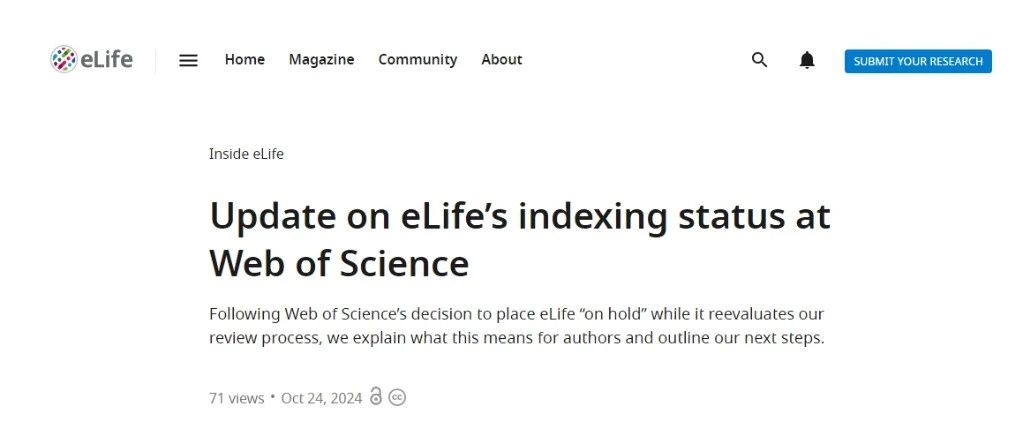 硬扛！eLife正面回应被On hold！|生命科学_新浪新闻