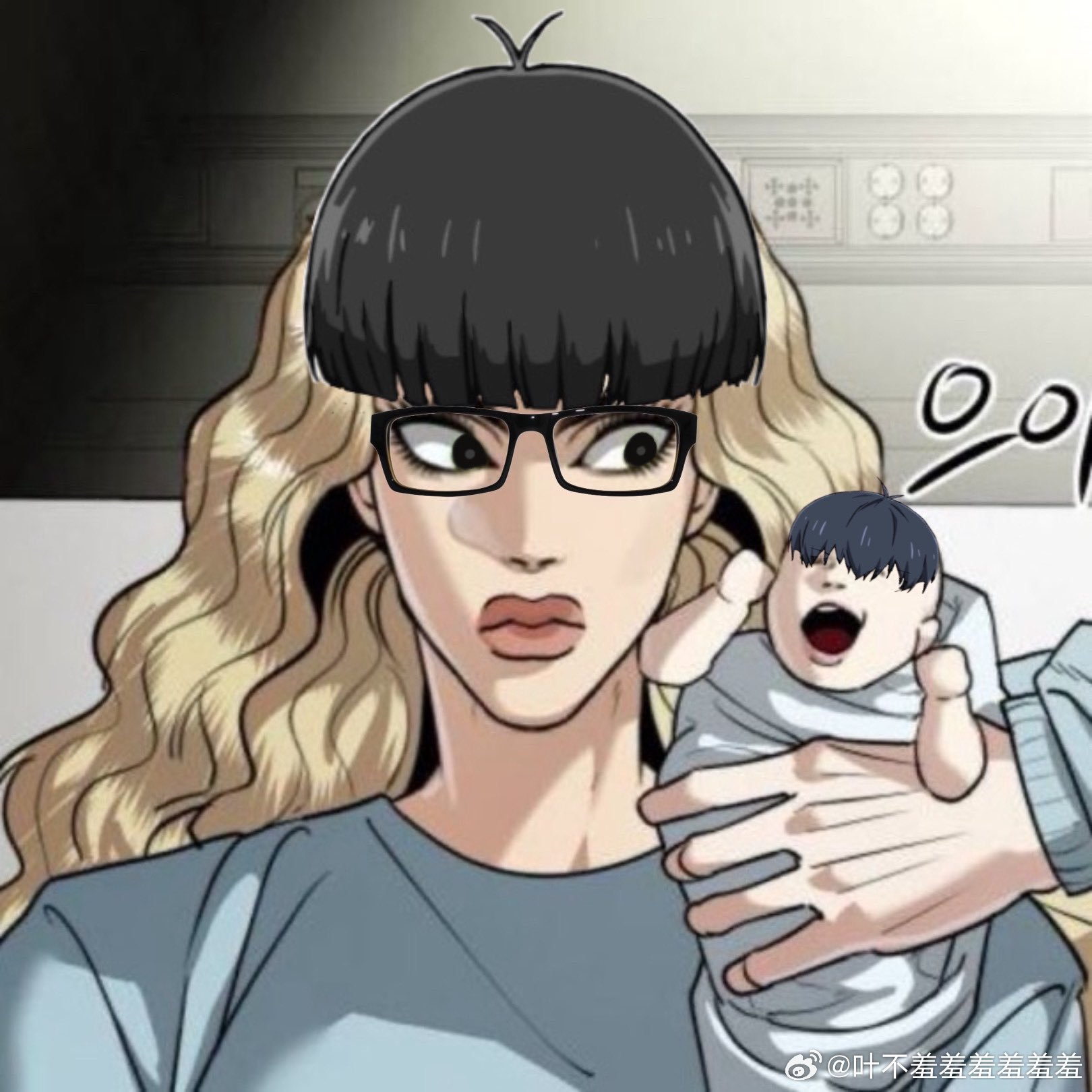 “利己主义者从不哭泣” 刷到了那个Queen Never Cry 韩漫改图哈哈|Queen_新浪新闻