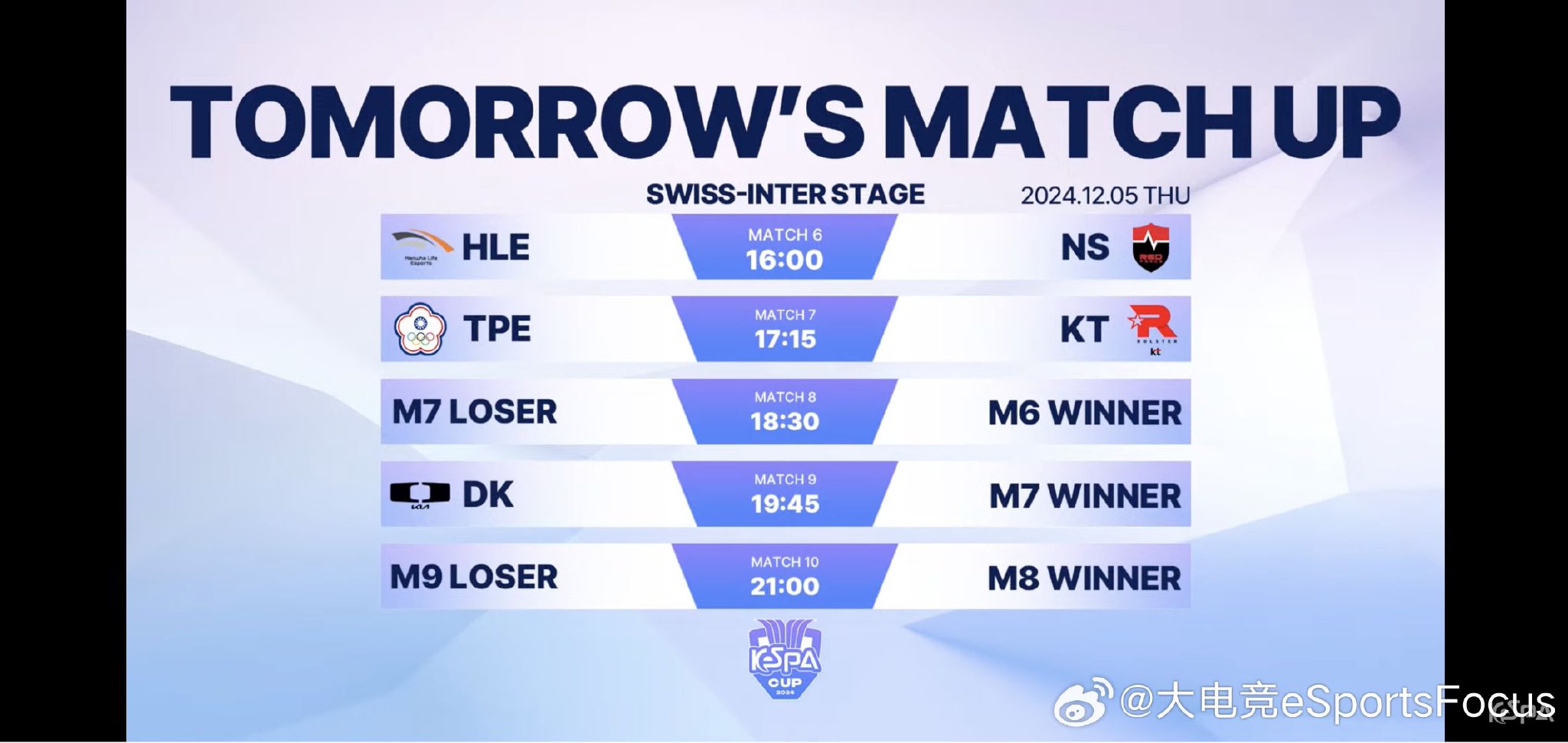 2024KeSPA杯 明日赛程|赛程_新浪新闻