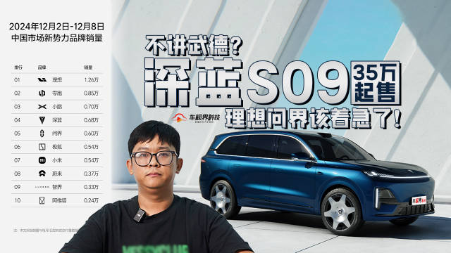 不讲武德？深蓝S09 35万起售，理想问界该着急了！|汽车资讯|国产|新能源_新浪新闻