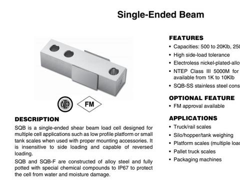 世铨称重传感器SQB-5t 美国celtron|电子|传感器|皮带秤_新浪新闻