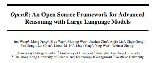 揭秘 OpenR：首個類 o1 開源推理框架，增強大型語言模型複雜推理能力 - 新浪香港