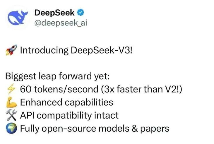 DeepSeek V3刷屏，550萬元2000張卡做出的開源模型，和OpenAI幾億燒出來的一樣好 - 新浪香港