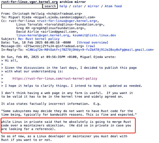 「3000萬行C代碼暫時不會消失，新內核驅動可用Rust寫寫看」，Linux二把手錶態支持Rust - 新浪香港