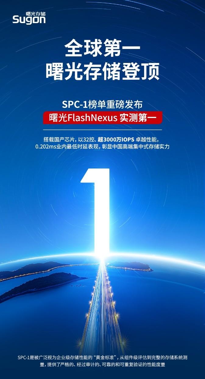 曙光存储FlashNexus登顶SPC-1基准测评|基准_新浪新闻