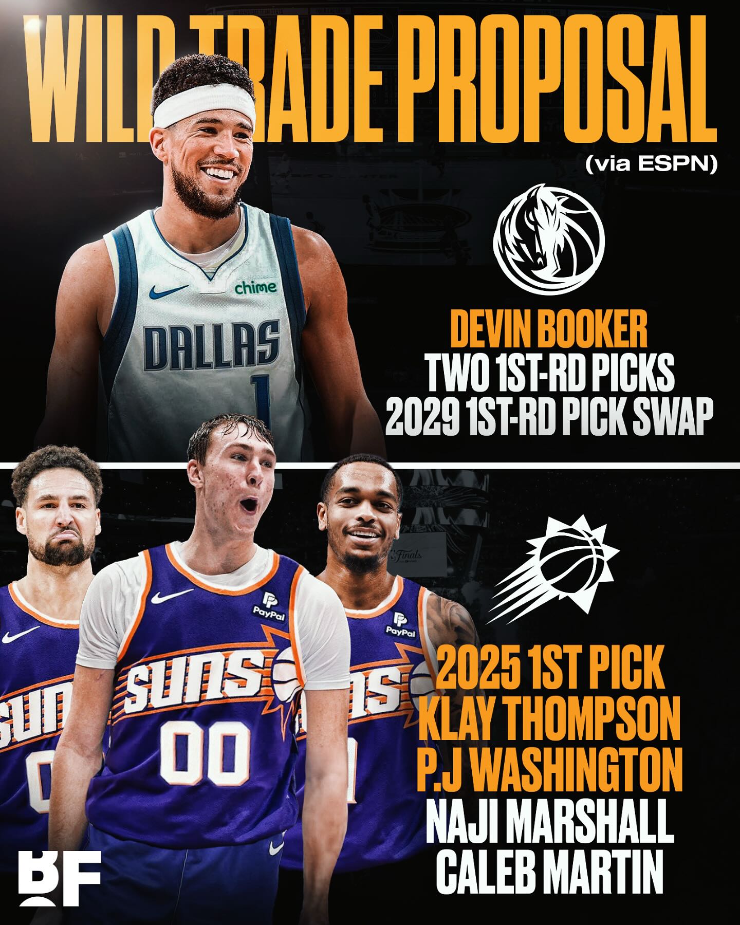 ESPN交易模拟：独行侠送出状元签+克莱等4将换布克+2首轮签等_抓站_新浪竞技风暴_新浪网