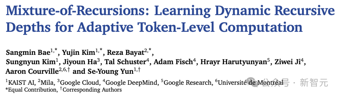 Transformer 終結者！Google DeepMind 全新 MoR 架構問世，新一代魔王來了 - 新浪香港