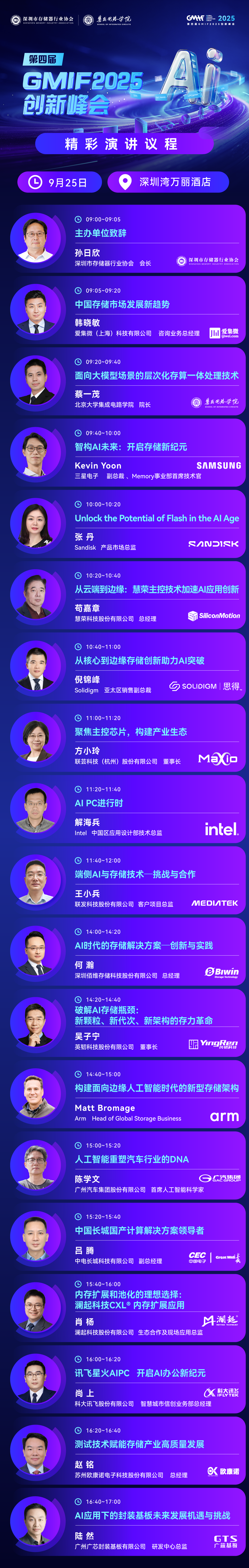 重磅官宣｜第四届GMIF2025创新峰会议程正式发布！|AI|集成电路_新浪新闻