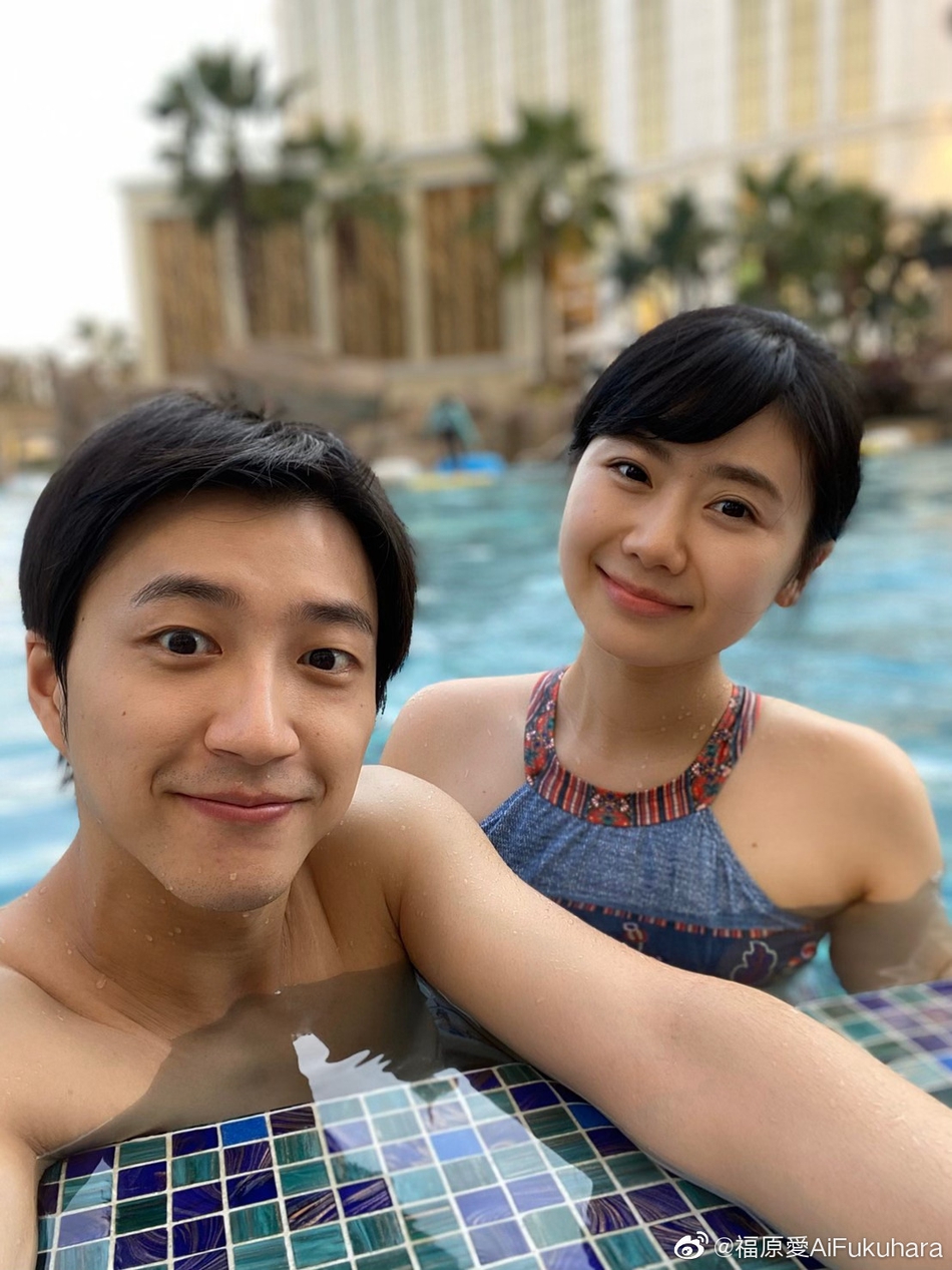 江宏杰福原爱晒一家四口游泳照 -6parkbbs.com