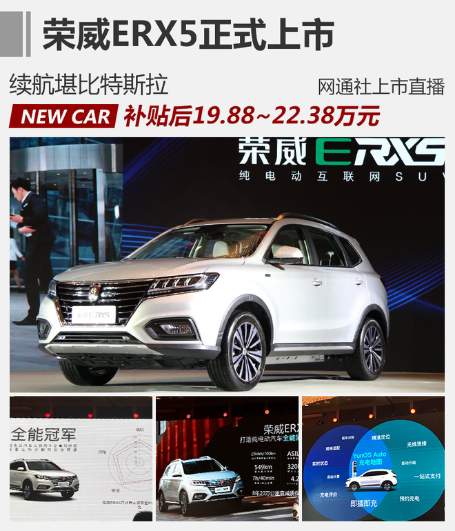 上汽荣威ERX5上市 补贴后售19.88万元起-新浪汽车