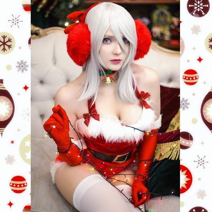 美女COS《尼尔》圣诞A2/2B 胸前波涛汹涌好诱人_自媒体_新浪游戏_新浪网