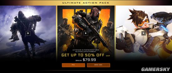 动视暴雪推《命运2》《COD15：黑色行动4》《守望先锋》合集 半价仅售552元_电视游戏-新闻_新浪游戏_新浪网