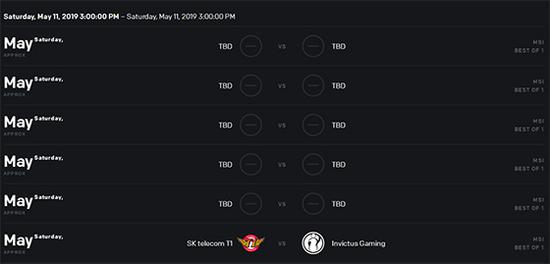 2019MSI小组赛3队赛程公布：iG对阵G2、SKT-新浪电竞_电竞赛事_直播报道_新浪电子竞技