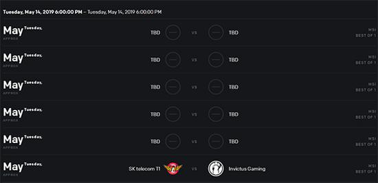 2019MSI小组赛3队赛程公布：iG对阵G2、SKT-新浪电竞_电竞赛事_直播报道_新浪电子竞技