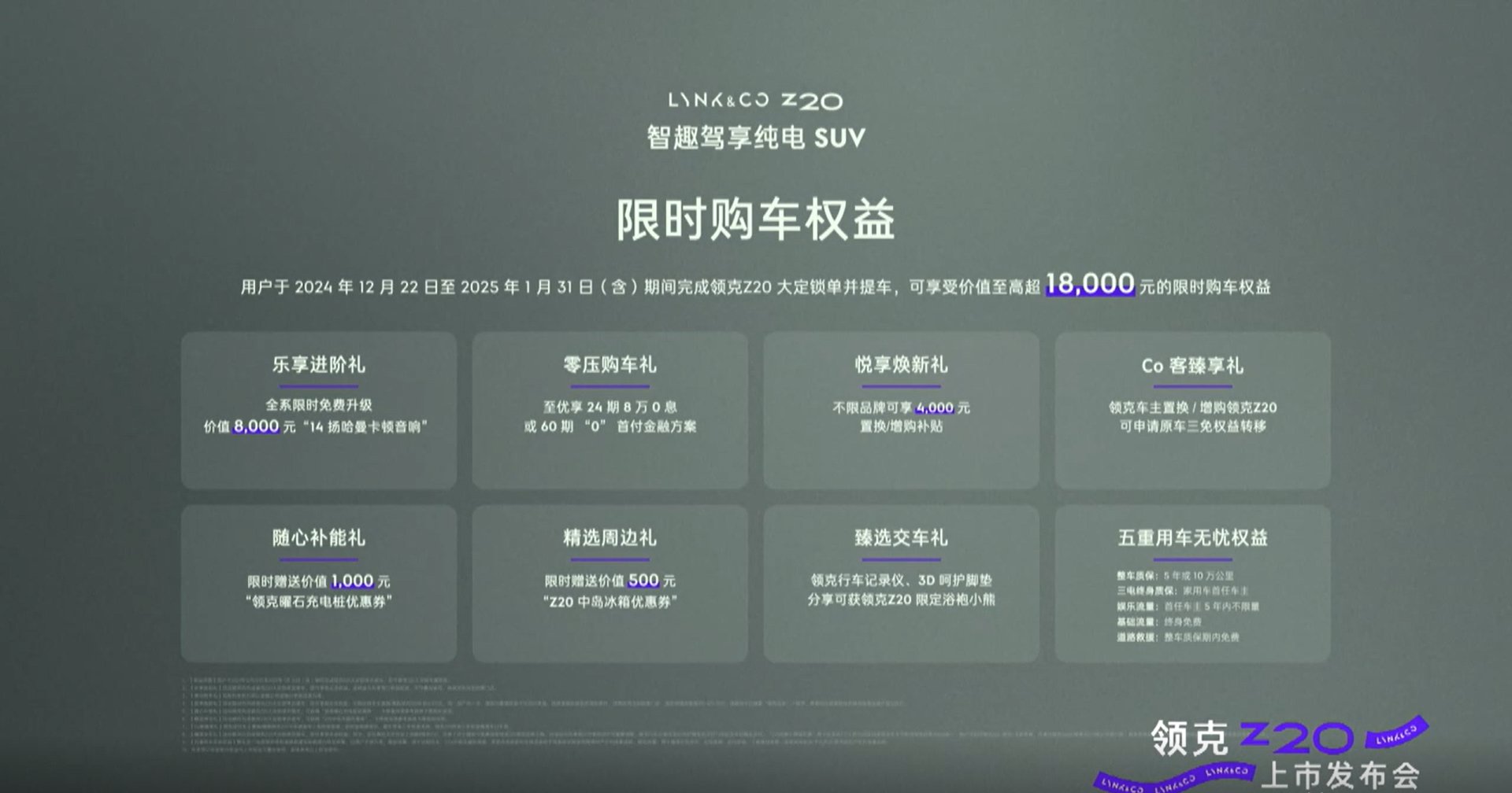 限时领享价13.59-15.09万元 领克Z20正式上市-新浪汽车