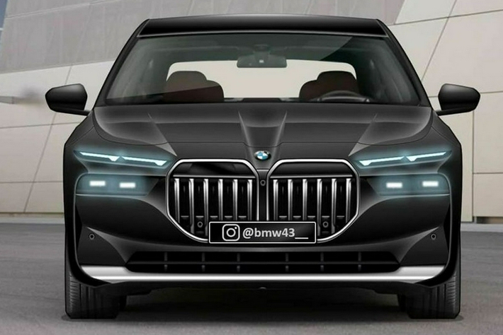 有望命名i7 M60 全新宝马7系纯电动版渲染图曝光-新浪汽车