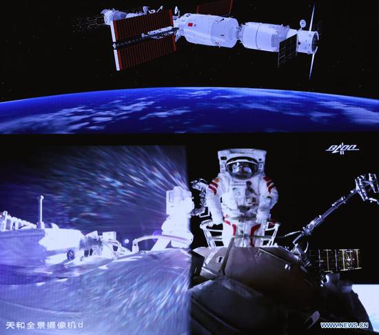 Chinese astronauts out of spacecraft for extravehicular activities ...