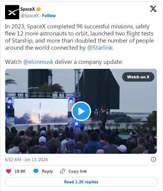 马斯克总结SpaceX去年成就，预测八年后登陆火星|马斯克_新浪财经_新浪网