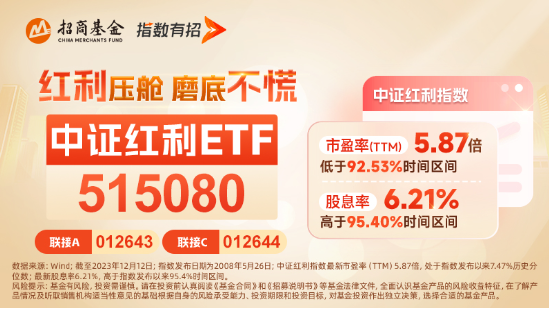 寻找确定性机会，资金持续聚焦高股息策略，中证红利ETF（515080）近5日获资金累计净买入8454万元！_新浪财经_新浪网