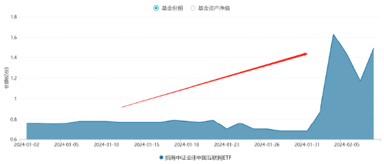 阿里巴巴宣佈擴大回購近1800億元！2月以來中概互聯ETF（513220）份額翻番，日均成交額達5.3億元 - 新浪香港