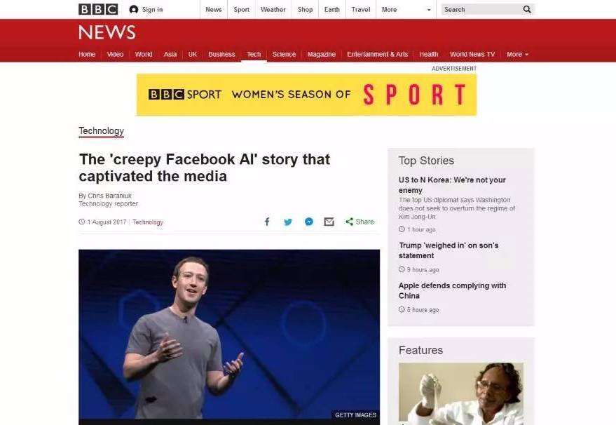 Facebook关停AI实验，bug竟演变成机器“自创语言”__财经头条__新浪财经