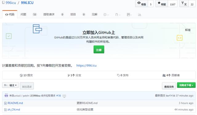 996.ICU上线，Github开源三小时收1000多赞，程序员的生活很重要__财经头条