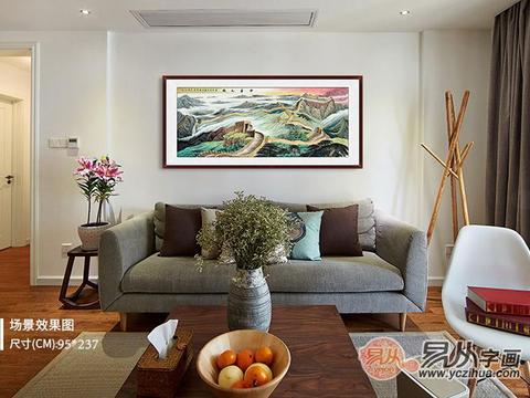 客厅装饰挂什么画合适 好风水经典国画山水画|李林宏|山水画|客厅_新浪新闻