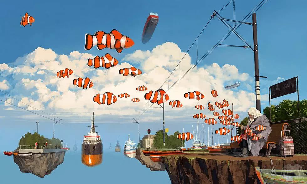 美图汇-俄罗斯艺术家Alex Andreev|艺术家|俄罗斯|简笔画_新浪新闻