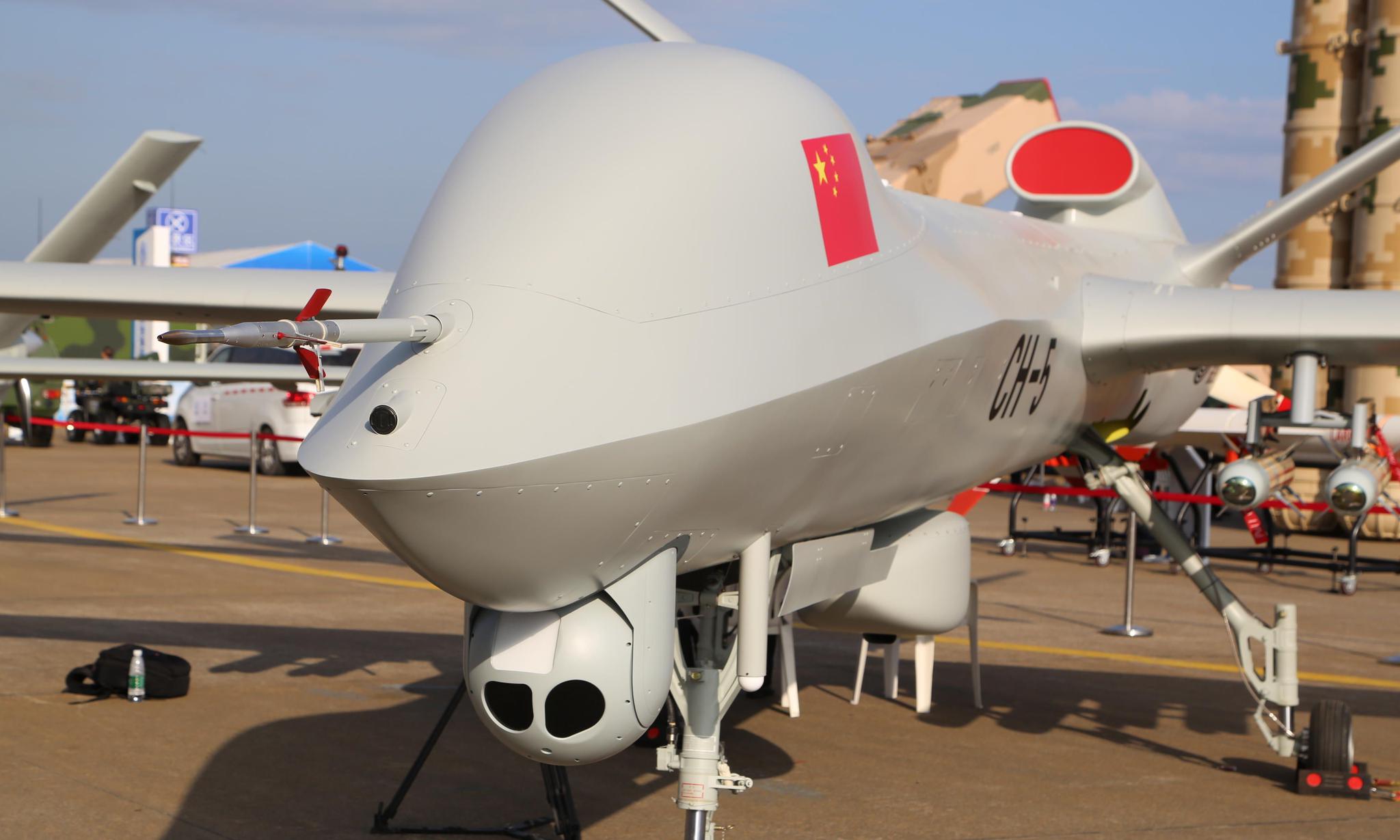 珠海航展上的中国无人机霸气亮相：全副武装捍卫祖国尊严|珠海航展|学社|会员_新浪新闻