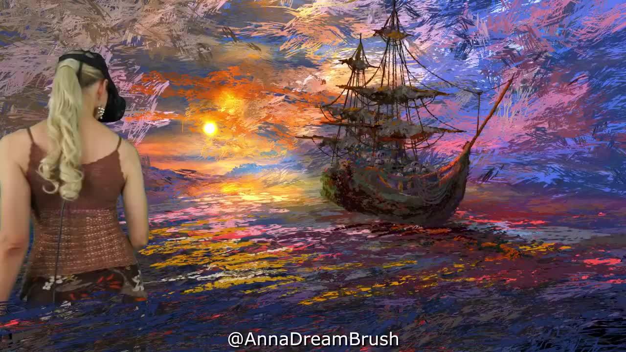 『远行的船』VR 作画，从现实走进画作，简直太惊艳了！_新浪新闻