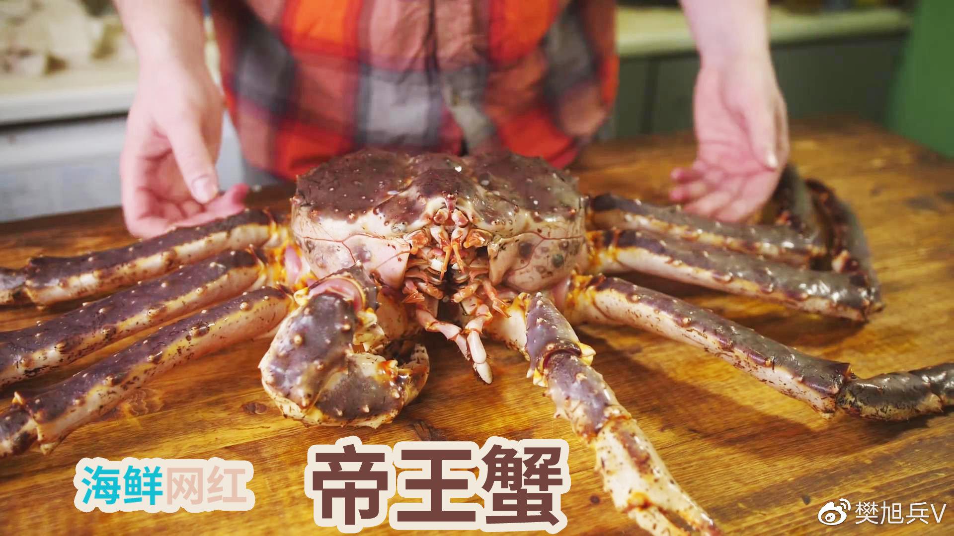 酥炸巨型俄罗斯帝王蟹，快刀分割蟹腿做蟹肉丸！_新浪新闻