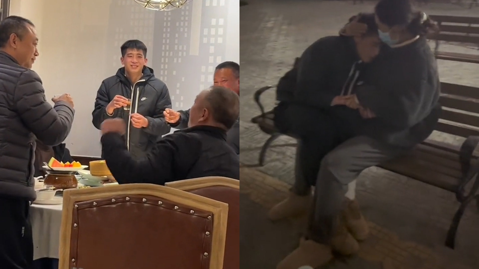 男生第1次见女友家长,与老丈人打成一片,女友暗中观察细节窃喜 手机新浪网