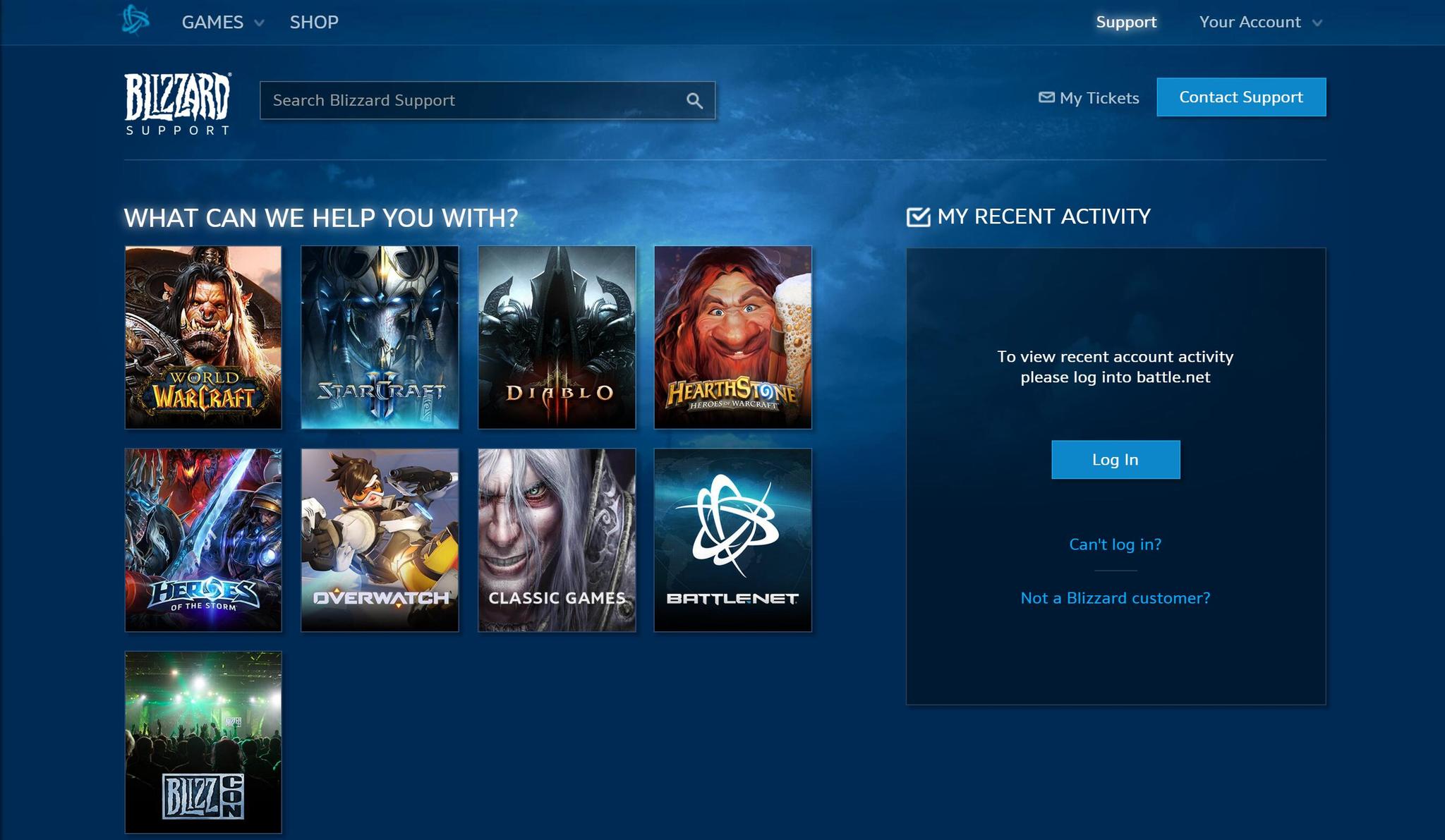 暴雪战网支持页换新装 美服欧服先至国服或将跟进-新浪电竞_电竞赛事_直播报道_新浪电子竞技