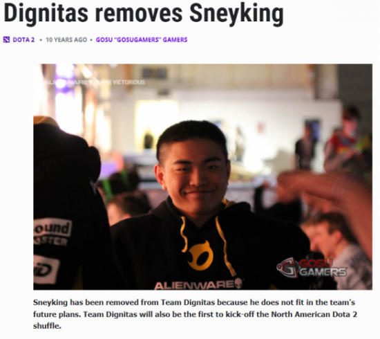 Tundra人物志：从无队可打到世界冠军 Sneyking的职业生涯-新浪电竞_电竞赛事_直播报道_新浪电子竞技