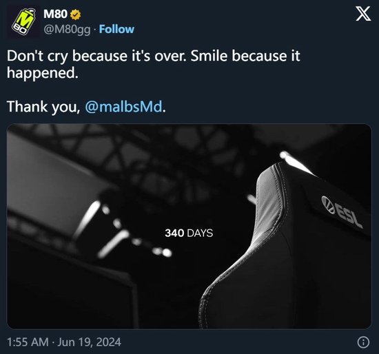 时机微妙 M80宣布malbsMd离队-新浪电竞_电竞赛事_直播报道_新浪电子竞技