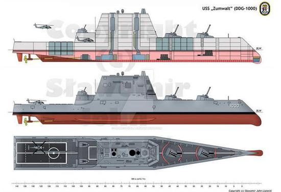 我055大驱与美DDG-1000相比如何？前者或已稳胜一筹|雷达|反舰导弹|中国_新浪军事_新浪网
