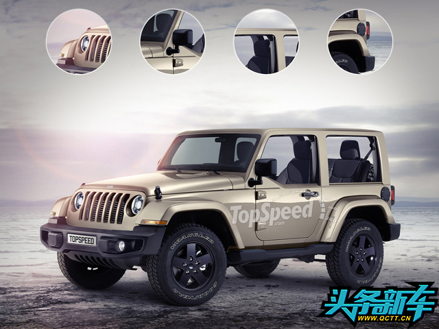 Jeep新牧马人两门版效果图曝光 造型更加细腻-新浪汽车