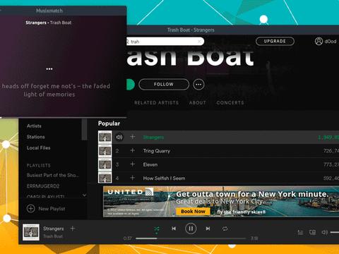 适用于Linux桌面歌词应用程序MusixMatch|歌词|应用程序|桌面_新浪新闻
