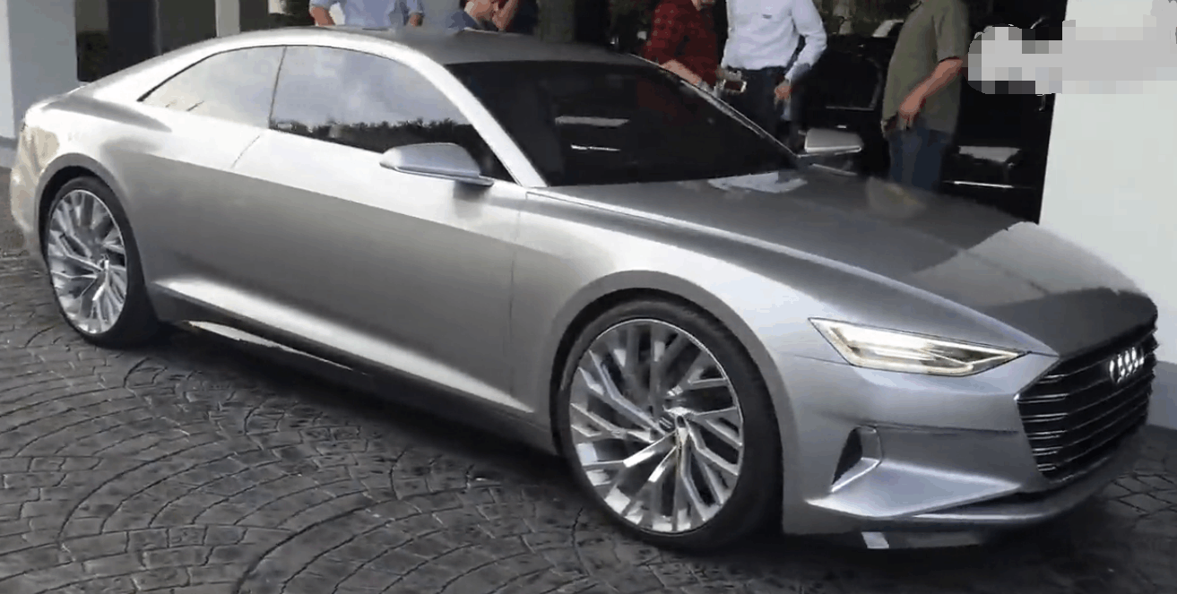 街拍奥迪A9, 一改低调形象, 霸气外露-新浪汽车